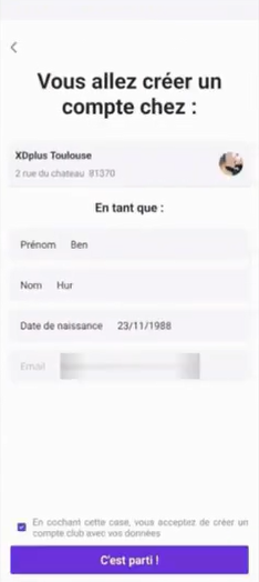 Première connexion à l'application Xplor Active (sans passage au club ...